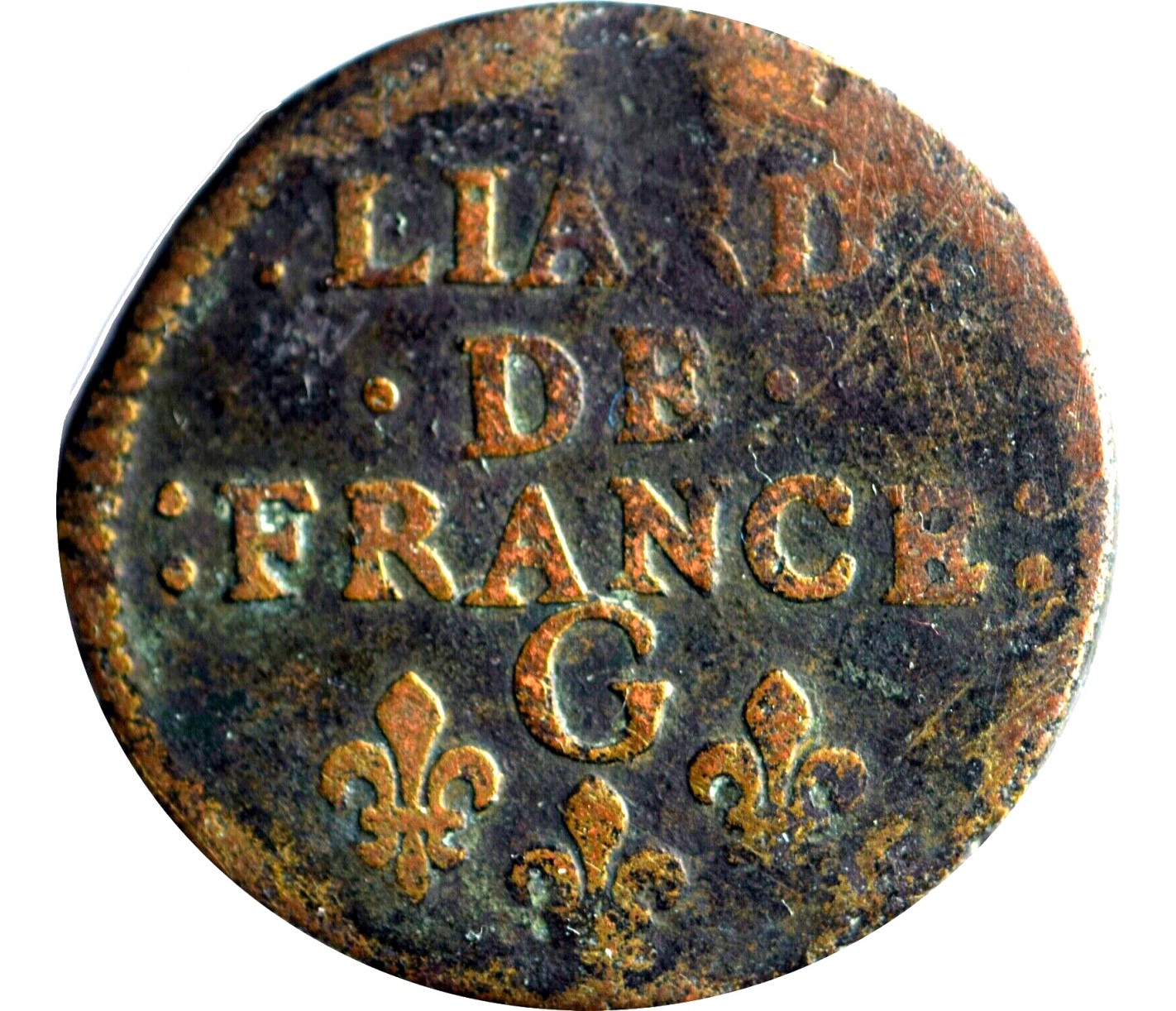 Liard de France avec buste juvénile - Louis XIV 1657 ...