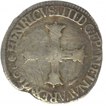 8171- HENRI IV 1/4 ECU 1606 C 5 SAINT-LO) B/TB-horizondescollectionneurs.com