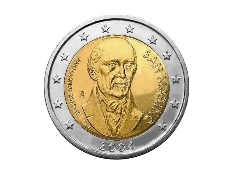 2 Euros SAINT-MARIN 2004 Bartolomeo Borghesi 2004 à 2024-horizondescollectionneurs.com